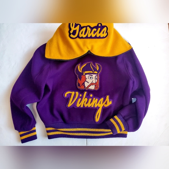 all star | Jackets & Coats | Vintage 992 Vikings Letterman Jacket Wool ...